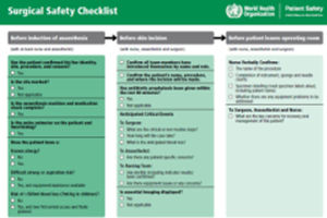 Produkte für Patientensicherheit: OP-Protokolle / WHO-Checklisten