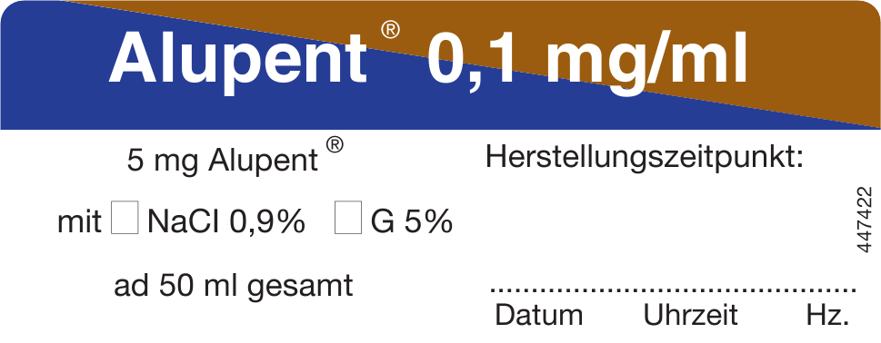 Produkte für Patientensicherheit: Spritzenetiketten 13 x 35 mm
